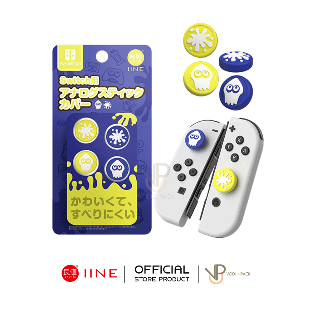 [IINE] Splatoon 3 splat color Rubber Button Cover Analog Joystick ...