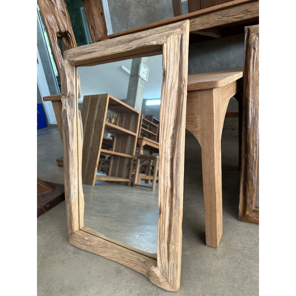 Teak Mirror: Width 40cm Height 60cm Thickness 4cm Mirror Country Style ...