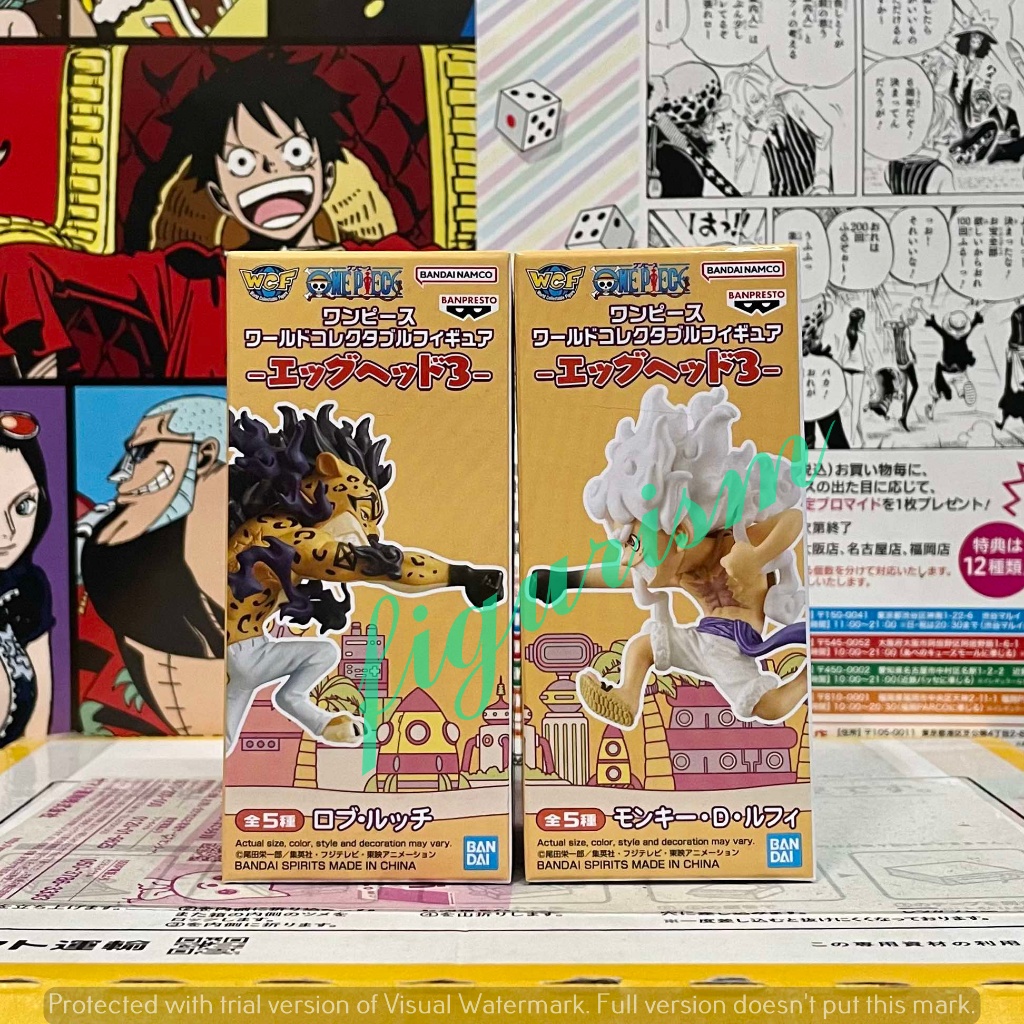 WCF Luffy Lucci Luji Egghead one piece Exhead egg 13 14 Japan | Shopee ...