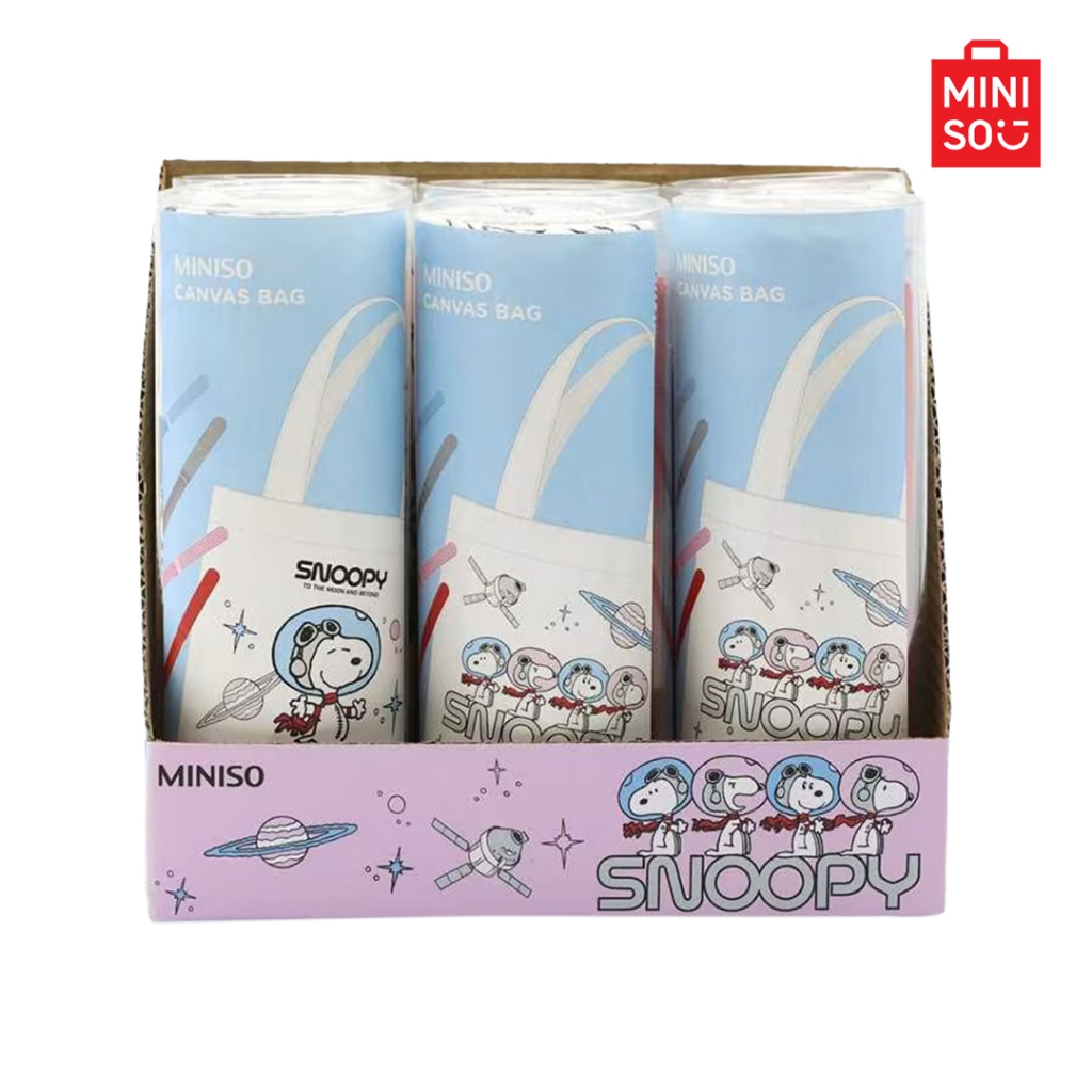 MINISO Snoopy the Little Space Explorer Collection Tote Bag | Shopee ...