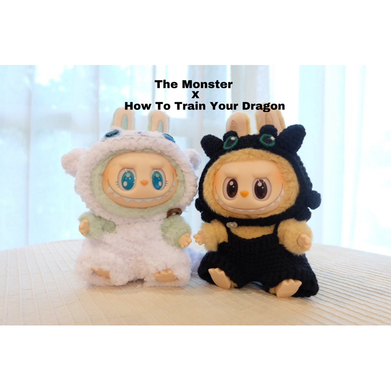!! Set labubu the monsters x how to train your dragon Toothless V1 And ...