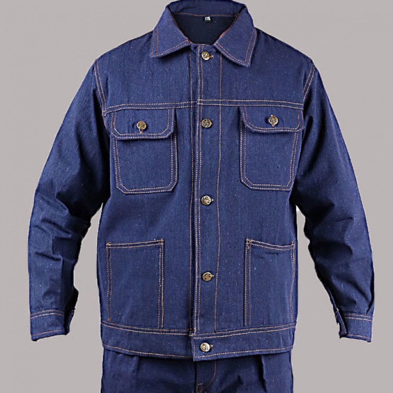 Worker Denim Jacket Workwear Welder (Shirt Only)Anti-Scalding And Wear ...