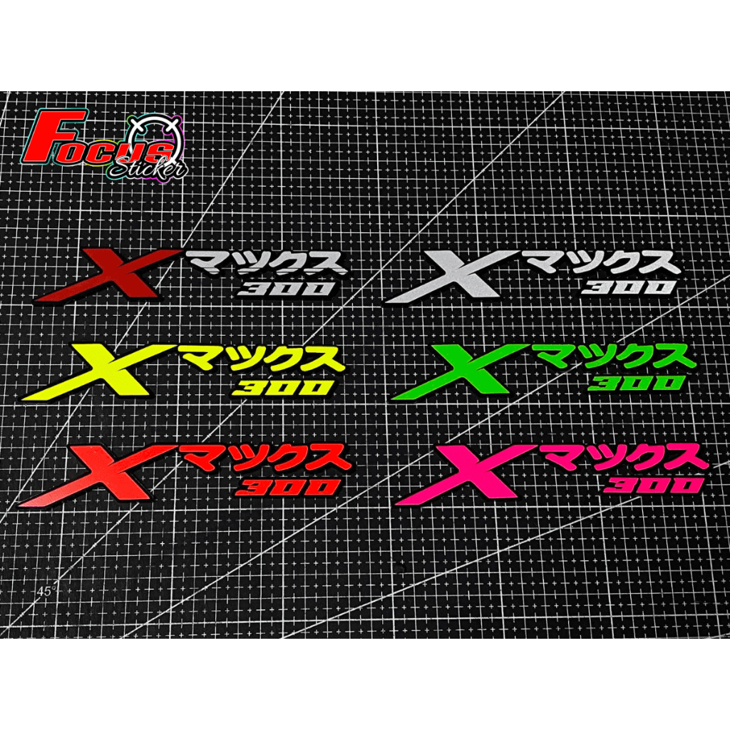 (Order 1 = Get 1 Pair) Logo Sticker XMAX 300 Japan Ruang Size 15.5 * 3 ...