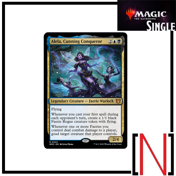 [MTG][Single][WOC] Alela Cunning Conqueror Mythic Level [English ...
