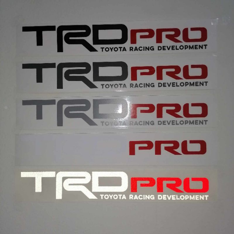 TRD PRO Car Sticker Cutting Die Cut | Shopee Malaysia