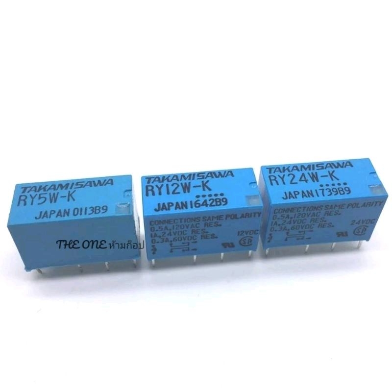 New TAKAMISAWA RY5W-K 5VDC RY12W-K 12VDC RY24W-K 24VDC 1A 8PIN Signal Relay JY12H-K JY24H-K ...