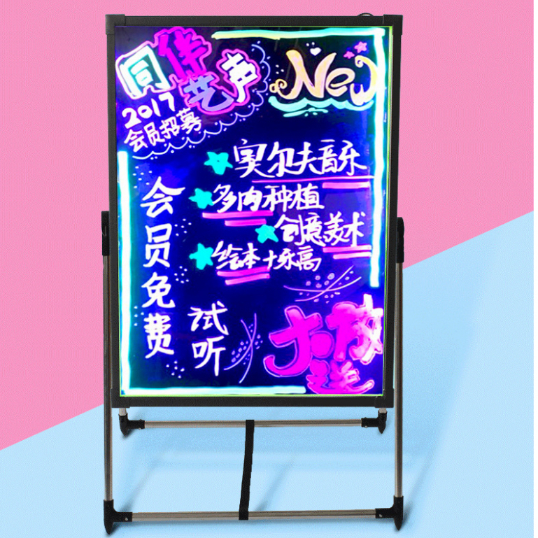 RM-Led Light Board 60x80cm Decorative Luminous Writable Erasable Sign ...