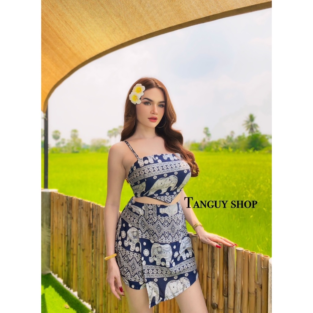 Songkran Set Colorful Scottish Pattern T15 | Shopee Malaysia