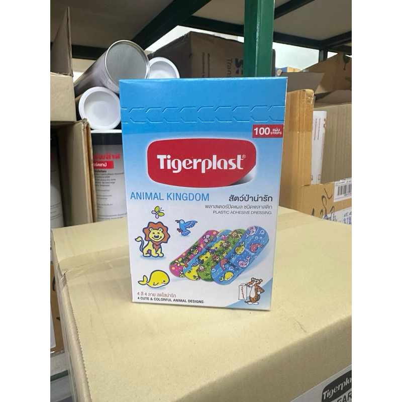 Tiger Plas. Toon Plastic Wound Dressing Plaster 1 Box 100 Sheets ...