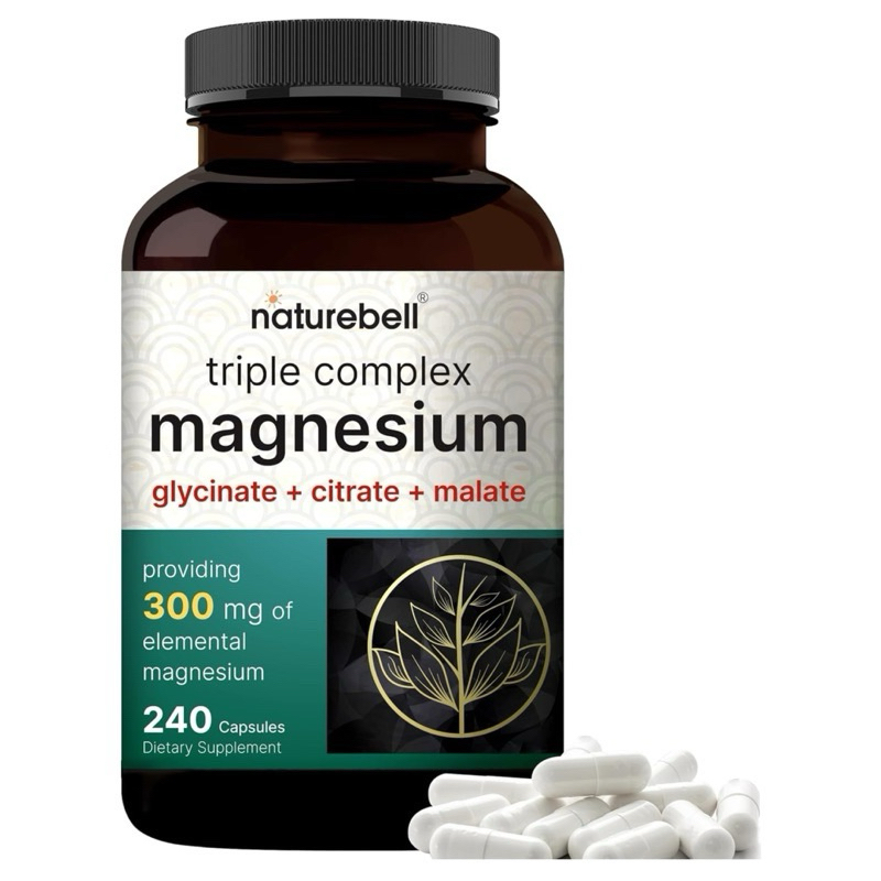TRIPLE COMPLEX MAGNESIUM (GLYCINATE + CITRATE + MALATE) 240 Capsules ...