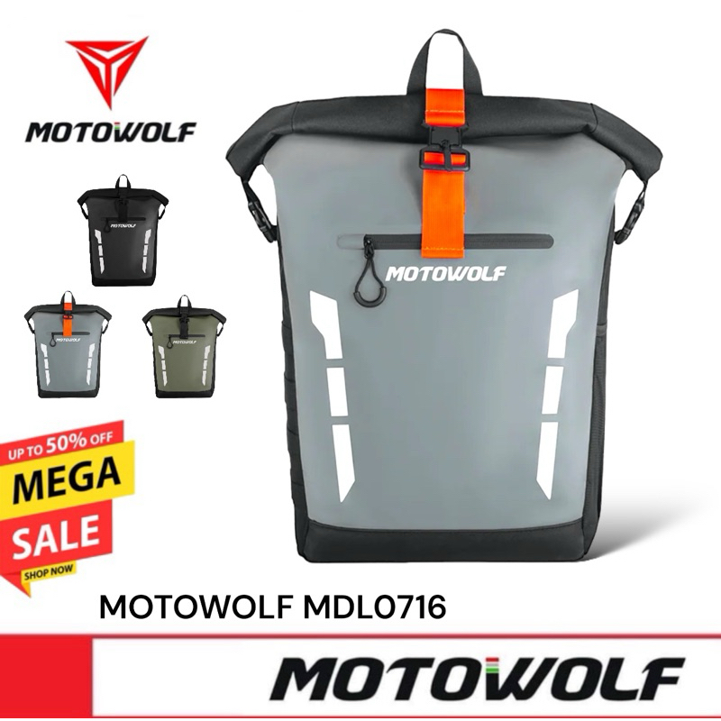 MOTOWOLF MDL 0716 Backback Backpack Waterproof Rainproof For ...