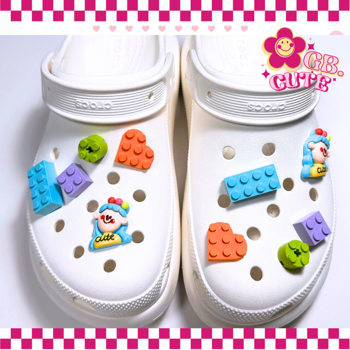 Crocs Jibbitz Shoe Stick LEGO Design Set 10 Pieces From Thailand Fast ...