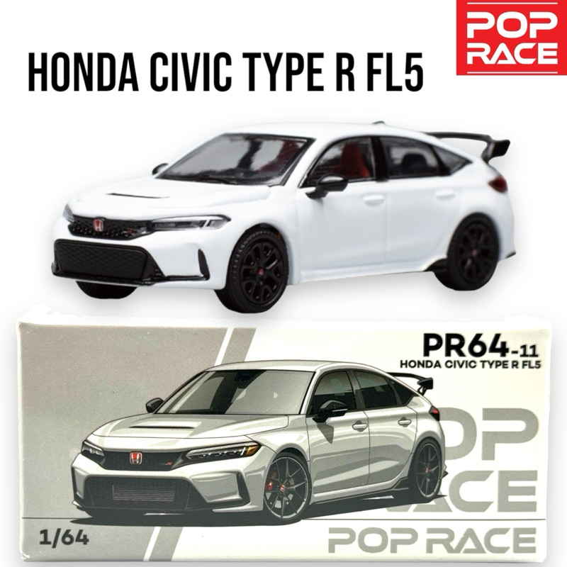 POP RACE | HONDA CIVIC TYPE R FL5 White 1:64 Scale | Shopee Malaysia