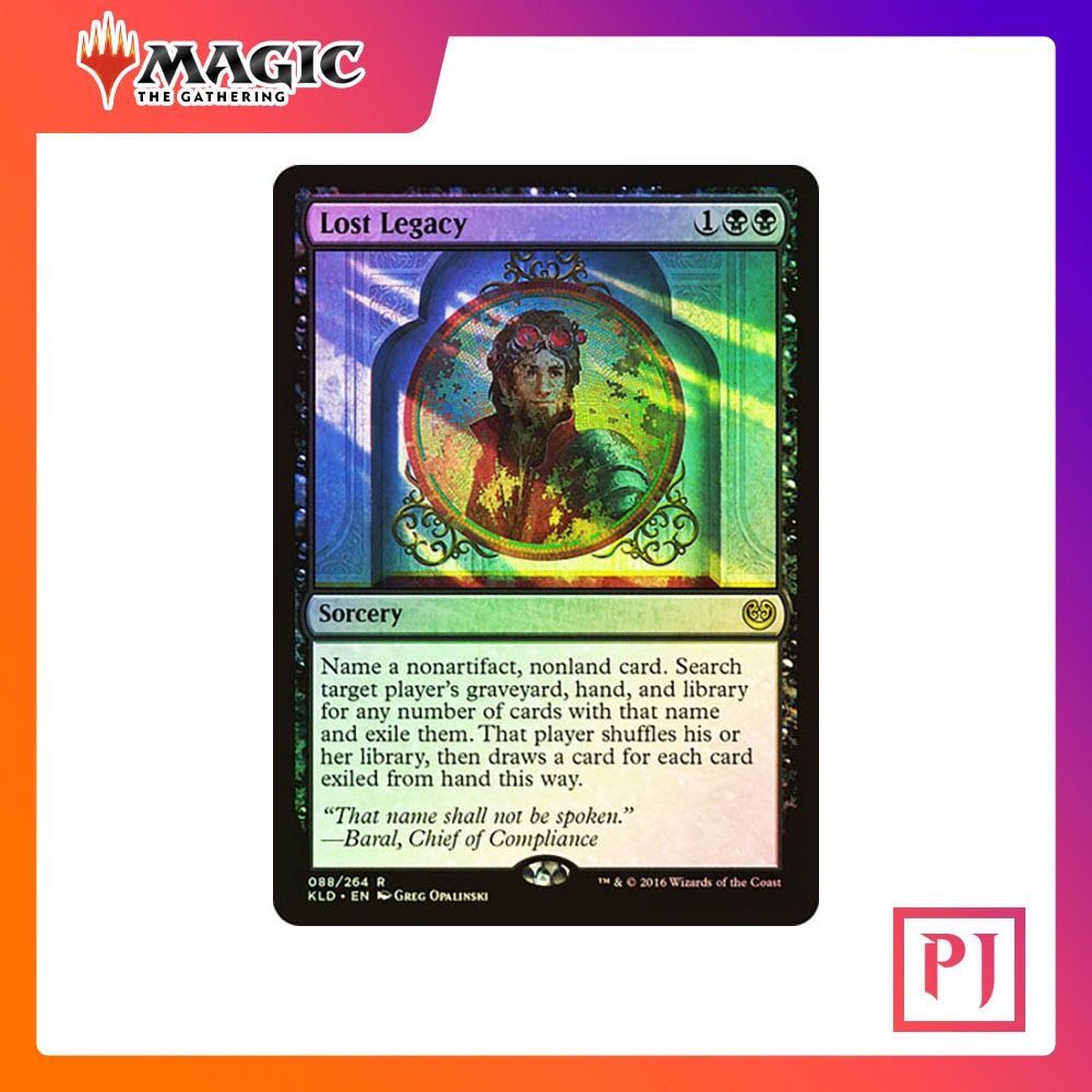 [MTG] Lost Legacy [KLD] [BLACK] [RARE] [FOIL] [ENG] (Magic Card/Magic ...