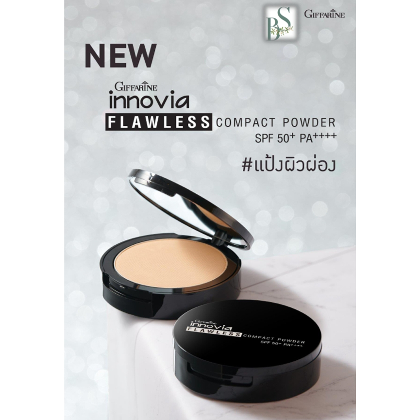 Powder Puff Foundation Sunscreen Innovia Flawless Compact Spf 50+ Pa ...