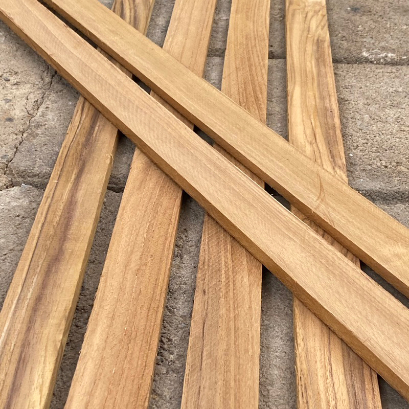 Teak Wood Slat Is A Grade Full Plank Size 32 Mm Wide 8 Thick 1 M Long ...