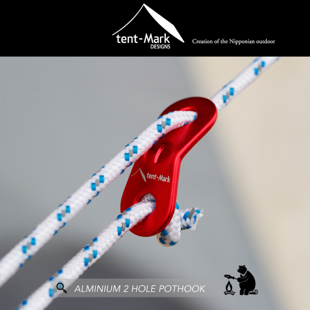 Rope Fastener Tent Tarp Alminium 2 hole pothook-Mark | Shopee Malaysia