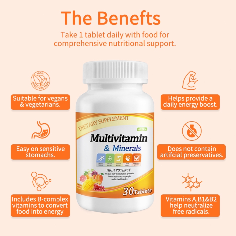 Multivitamins And Minerals Complete Multivitamin Supplement For All 30 ...