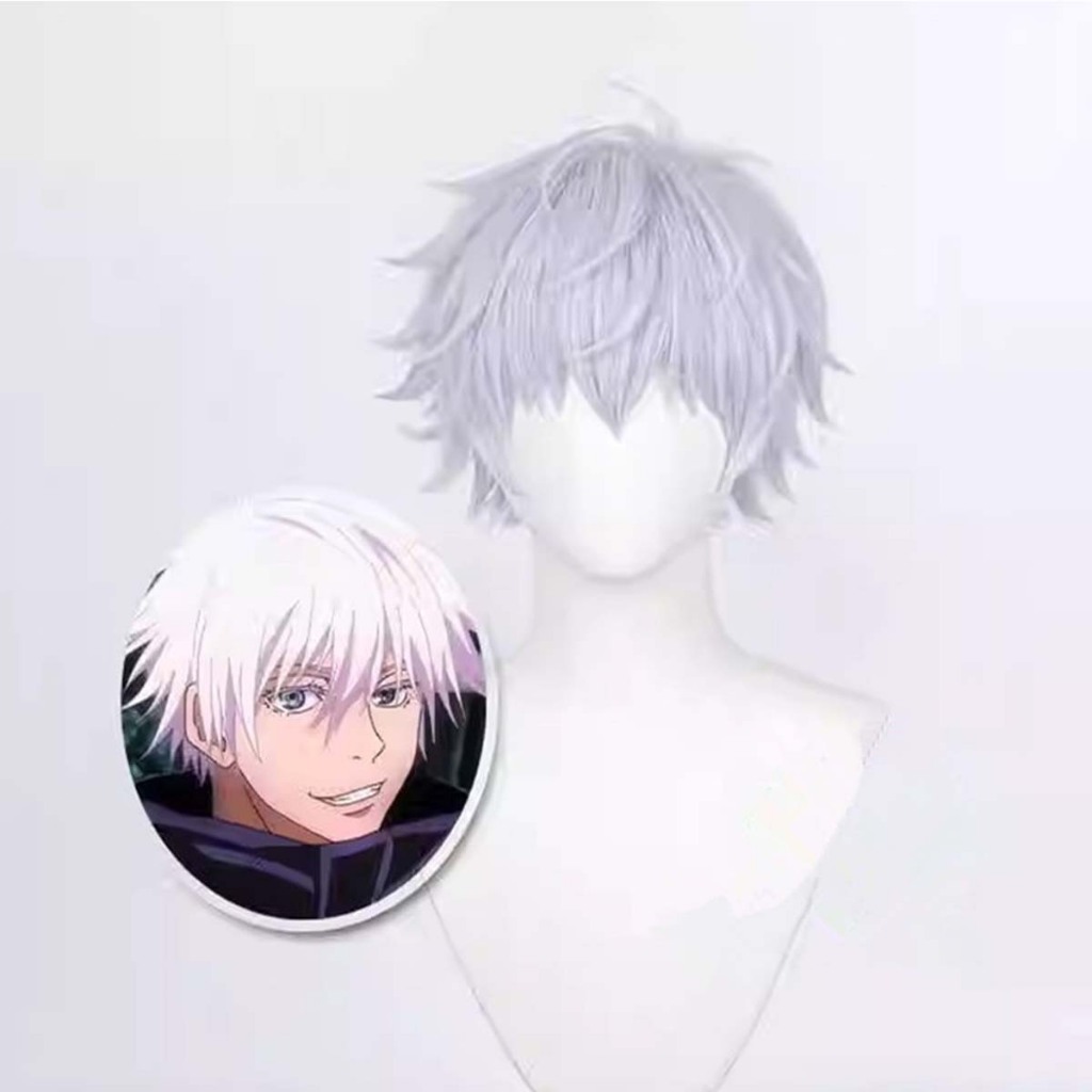 Gojo Satoru Wig Magic Return To Cosplay Anime Styling Full Head Mixed ...