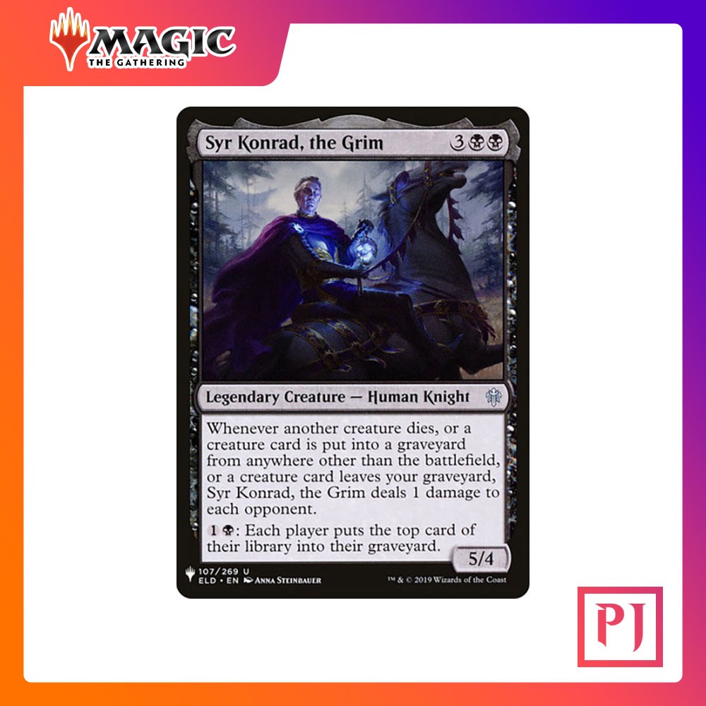 Mtg Syr Konrad The Grim Mb1 Black Uncom Normal Eng Magic Cardmagic The Gathering