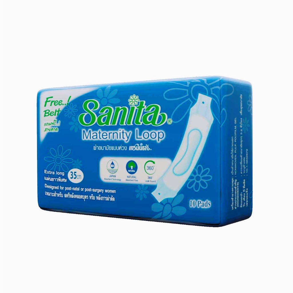 SANITA Sanitary Pads MATERNITY LOOP Type 35CM 10pcs | Shopee Malaysia
