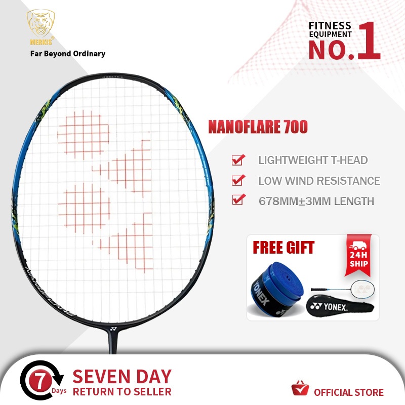 NANOFLARE 700 Full Carbon Badminton Racket Single 4U 28 Pounds 83 g | Shopee Malaysia