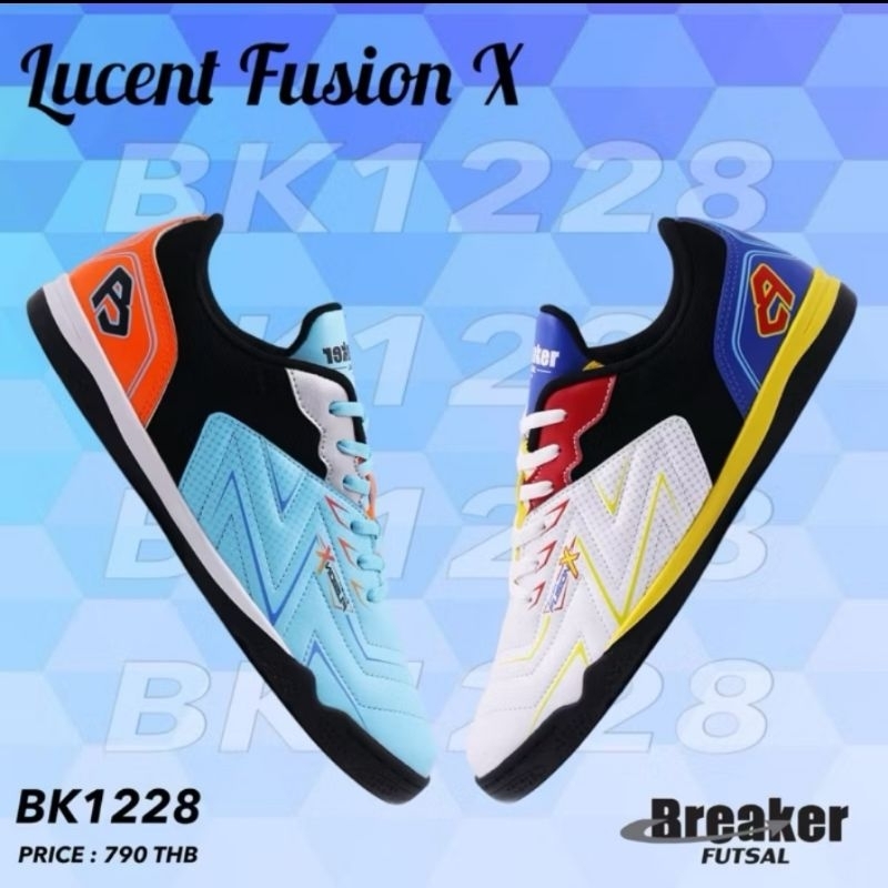 (Breaker Copyright) Size 38-44 Breaker Lucent Fusion Futsal Shoes X ...