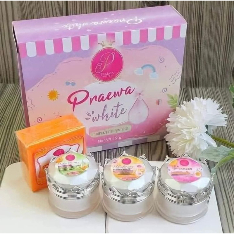 Prewa White Cream (Complete Set In The Box) Praewa 12 G. | Shopee Malaysia