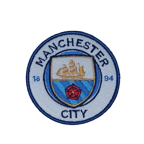 Manchester City Iron-On Patches Embroidered Premier League Football ...