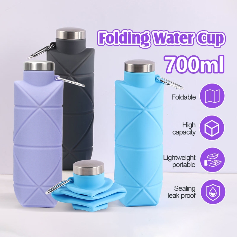 Origami bottle Foldable water Collapsible Silicone Folding Mug Capacity ...