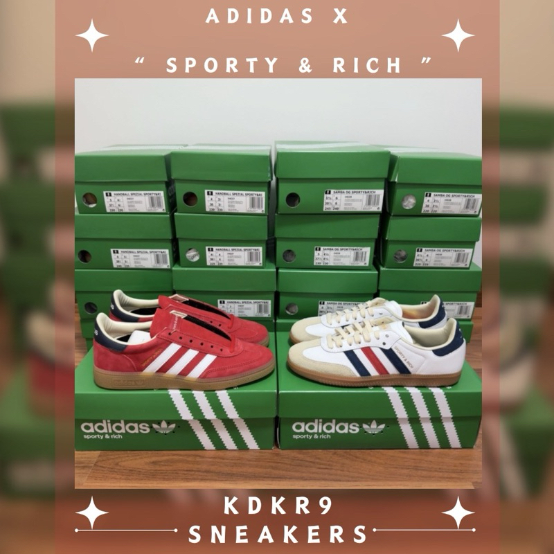 Adidas Handball Spezial/Samba OG X Sporty & Rich 1 | Shopee Malaysia