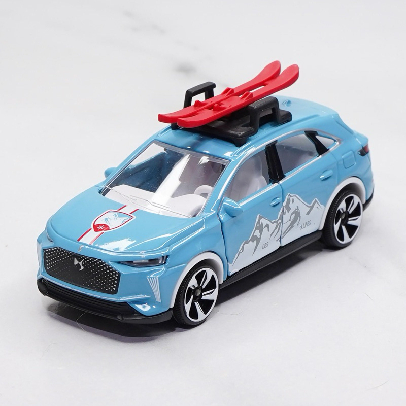 Majorette Citroen DS7 Diecast Model Car Blue White Cushion Propeller ...