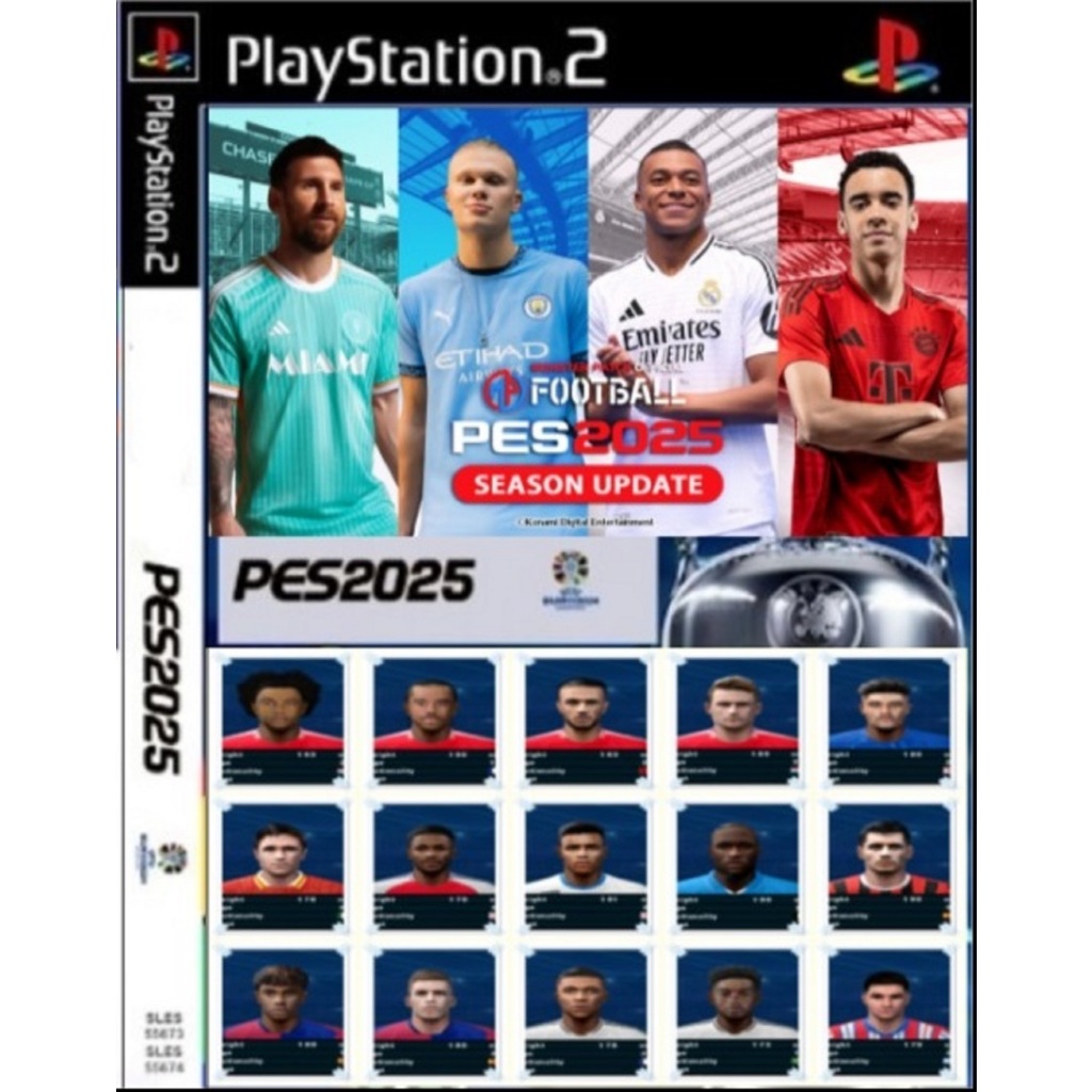 PES 2025 E Football 2025 PS2 Playstation 2 Game Disc English 1 Offset ...