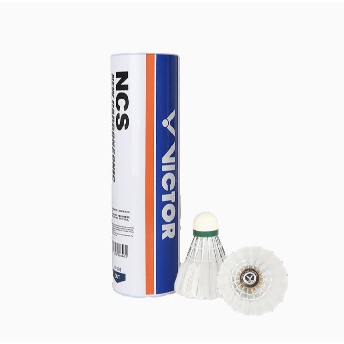 VICTOR Synthetic Badminton Shuttlecock CARBON SONIC Model NCS (1 Tube 6 ...