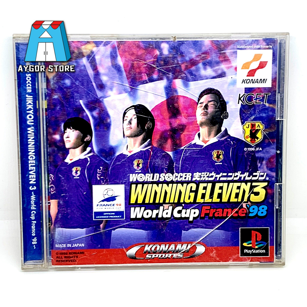 Playstation [PS1] Game Discs Authentic Winning Eleven 3 WorldCup France ...