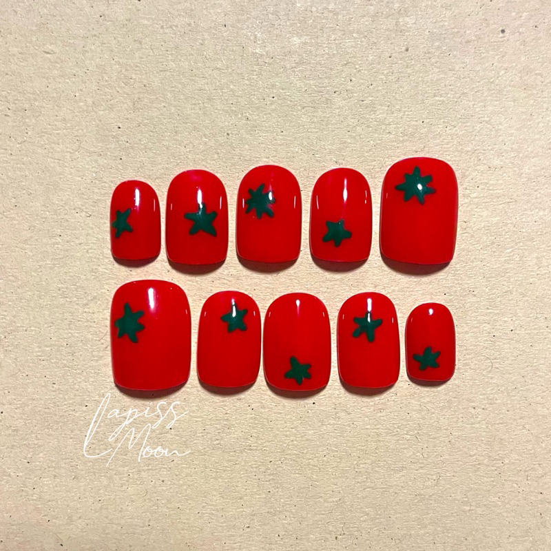 Gel Nail Korean Red Tomato Ready To Stick (Tomato) | Shopee Malaysia