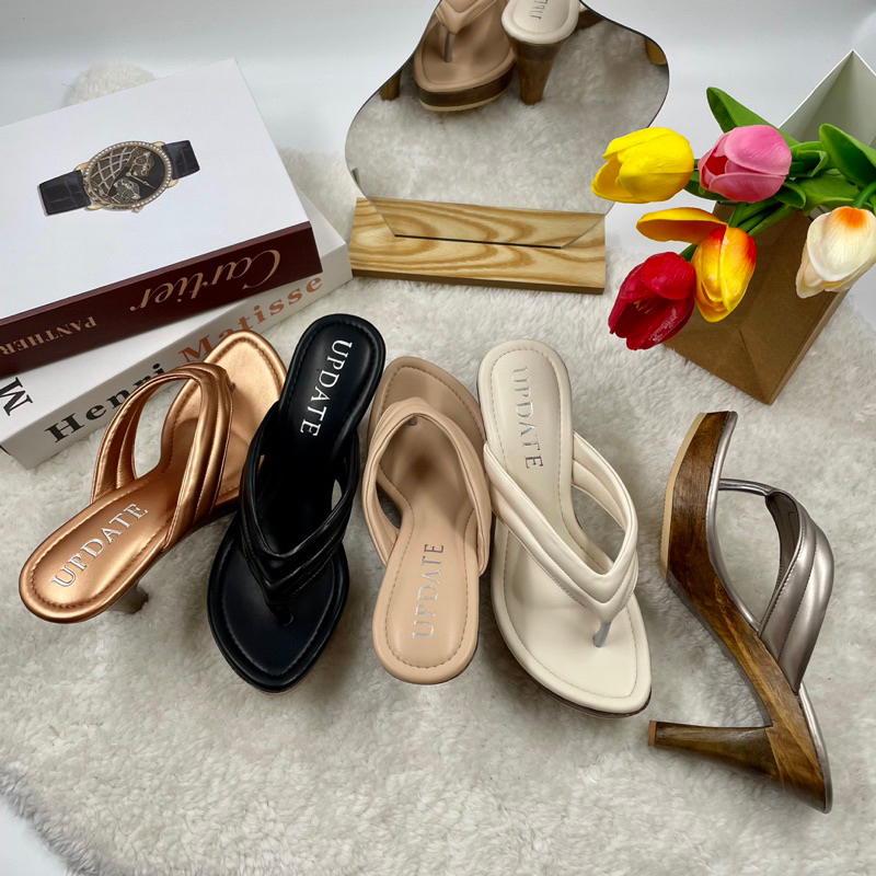 (813) Tweezers High Heels Authentic Wood 4 Inches Soft Soles ...