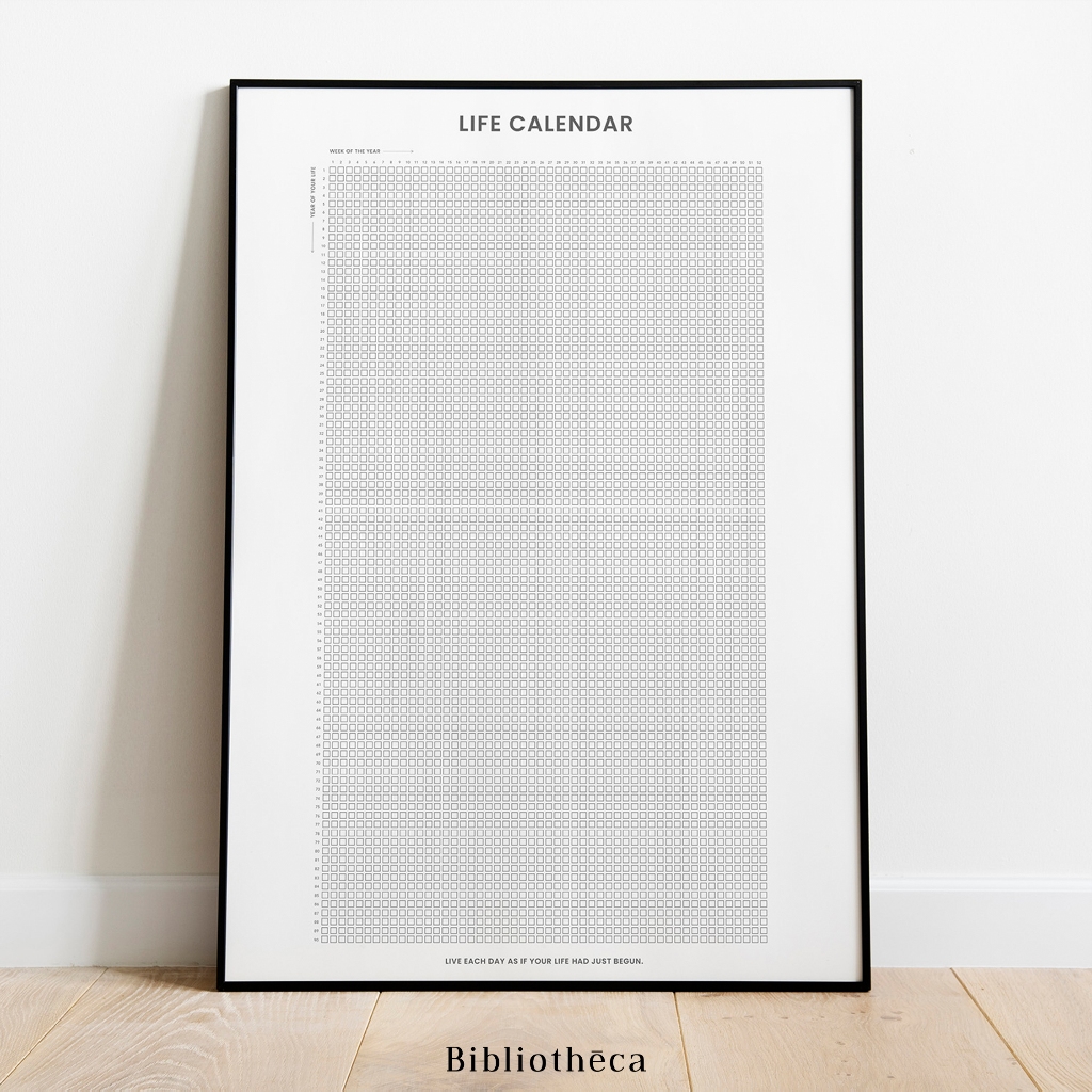 Life Calendar Poster/My in Weeks | Shopee Malaysia