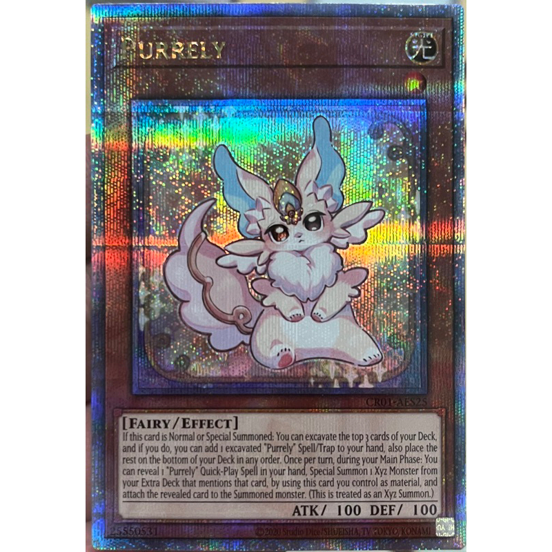 Yugioh Asia-Eng [CR01-AES25] Purrely (Quarter Century Secret Rare ...