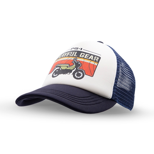 5YNCAP00042T PLAYFUL GEAR PG-1 Striped Cap (Beige/Navy) 5YN-CAP00-04-2T ...