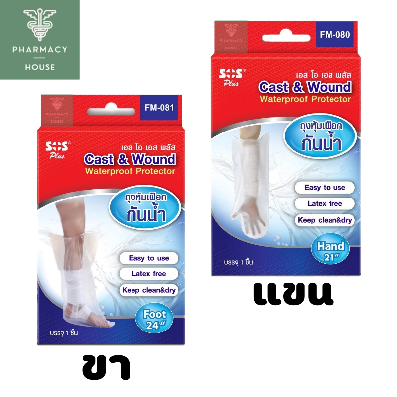 SOS Plus Cast & Wound Waterproof Protector Protective Mouth Guard Cover ...