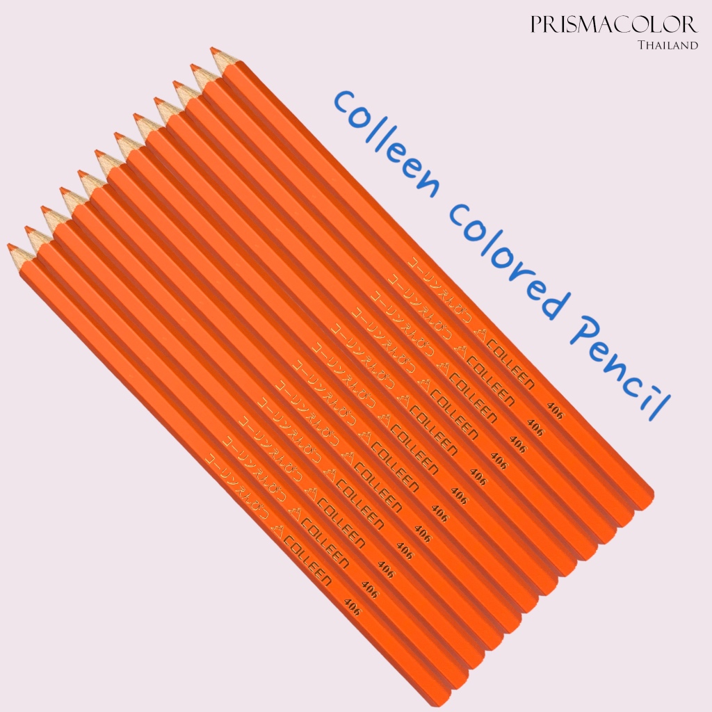 Colleen Colored Pencils Orange Color Code 406 12 Pcs. | Shopee Malaysia
