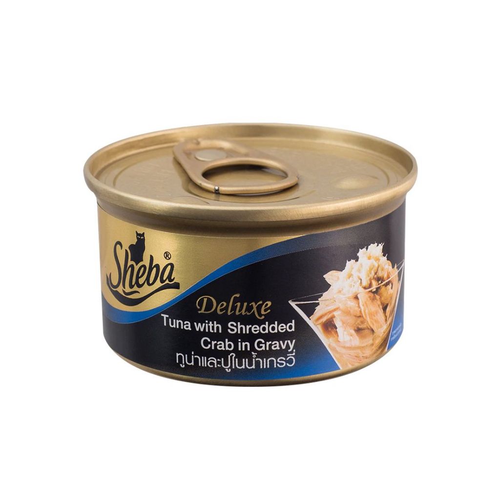 Sheba Deluxe Tuna And Crab Flavour Canned Cat Food In Gravy 85g ...