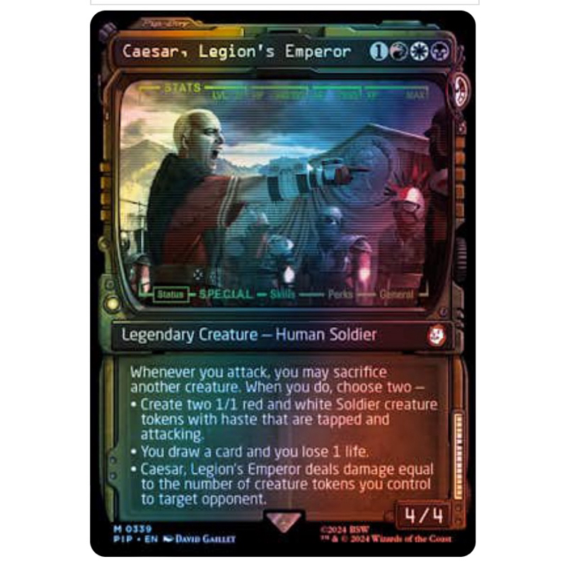 Universes Beyond: Fallout Variants Foil: Caesar Legion's Emperor (0339 ...
