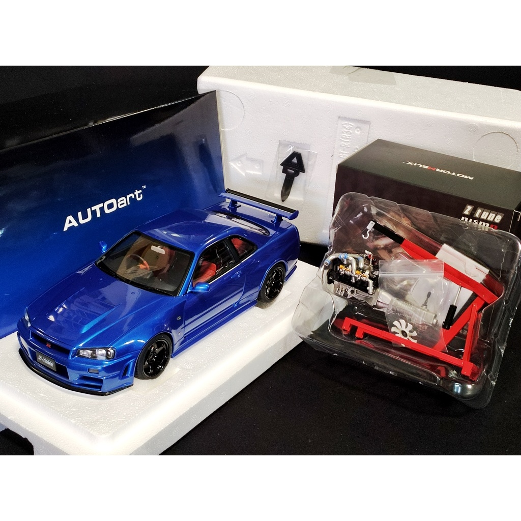 Car Modelr34 1/18 Autoart model Nissan skyline R34 GT-R nismo z tune ...