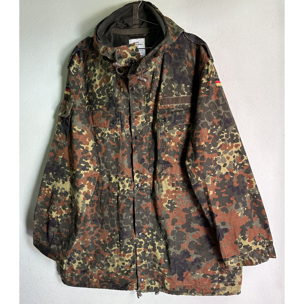 VTG 1993 GE Scharrer German Army Military Field Jacket /Parka Flecktarn ...
