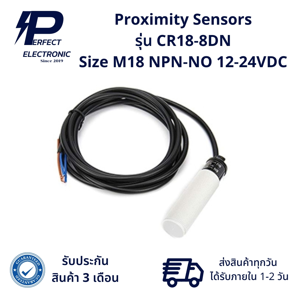 CR18-8DN Proximity Sensors Size M18 Type NPN-NO Power Supply 12-24VDC 3 ...