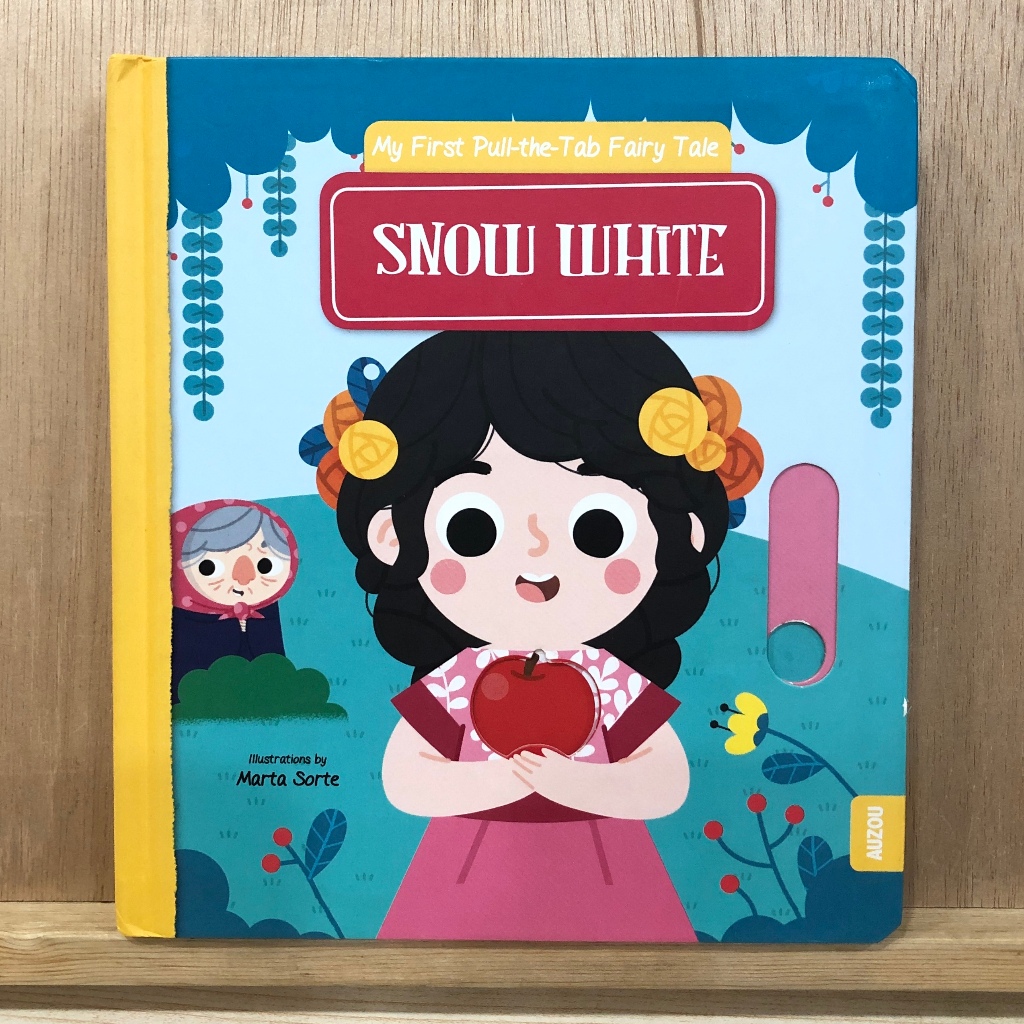 English Books Board Book My First Pull the Tap Fairy Tale-Snow White ...