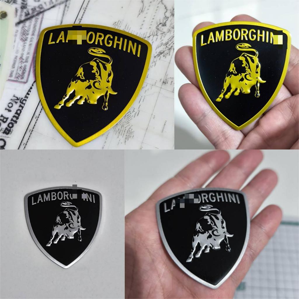 Lambo Lamborghini Logo Thin Aluminum Cow Size 5.5x6.2 Cm 1 Piece On The ...