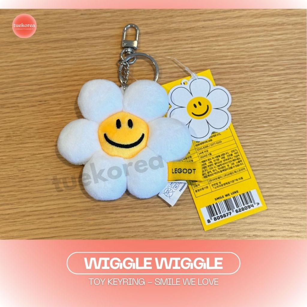 Wiggle-Toy Keyring SMILE WE LOVE Daisy Keychain(Soft) | Shopee Malaysia
